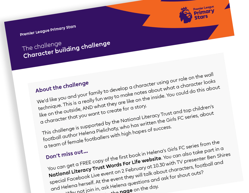 Premier League Primary Stars | Character building challenge