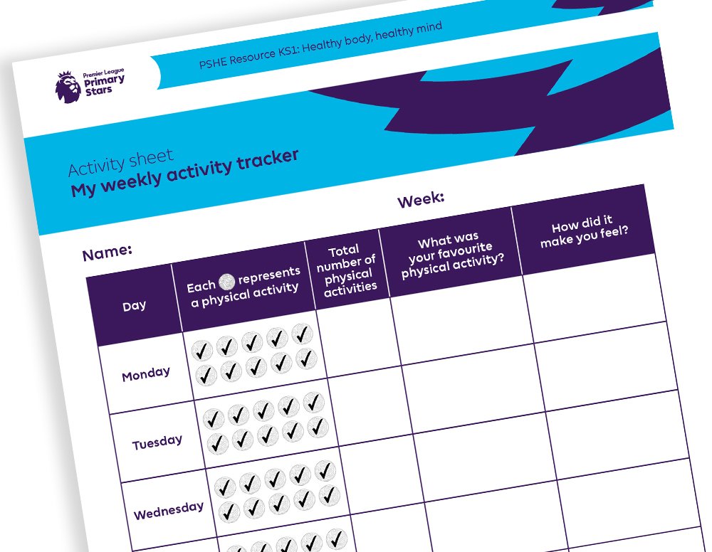 Premier League Primary Stars | My activity weekly tracker