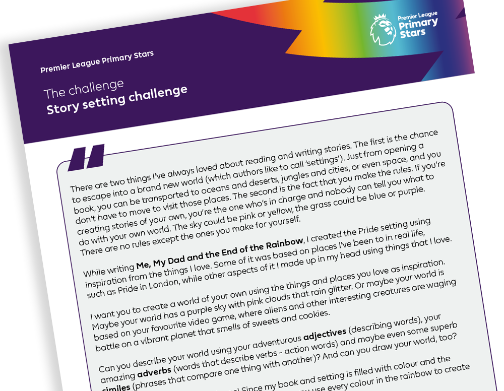 Premier League Primary Stars | Story setting challenge